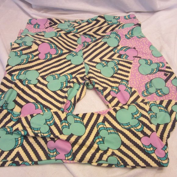 LuLaRoe | Pants & Jumpsuits | Lularoe Disney Mickey Head Geometric ...